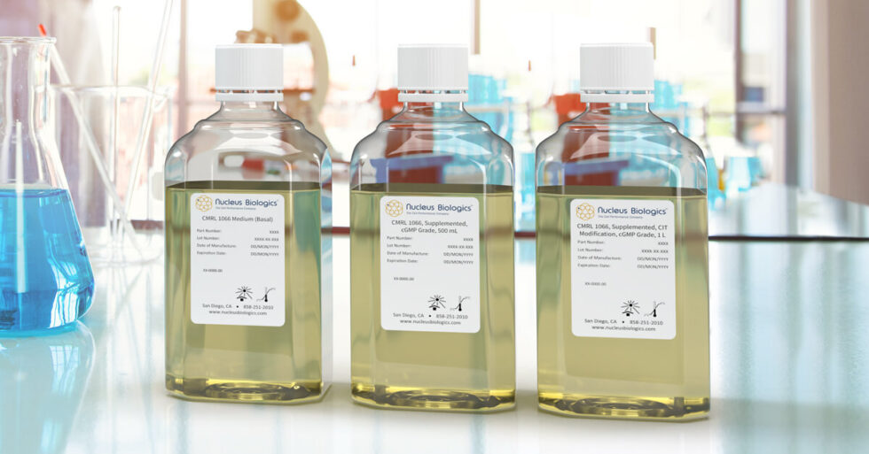 Nucleus Biologics Launches GMP CMRL Media And ZIF XF Supplement | Nucleus Biologics